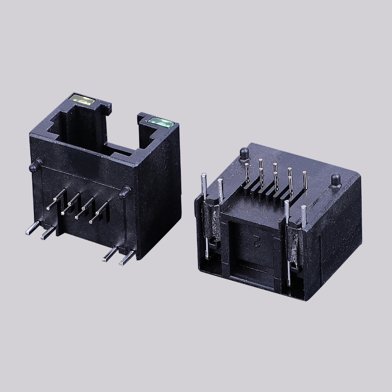 网络接口RCH-81-02（全塑带灯）-1 - YDTEK连接器