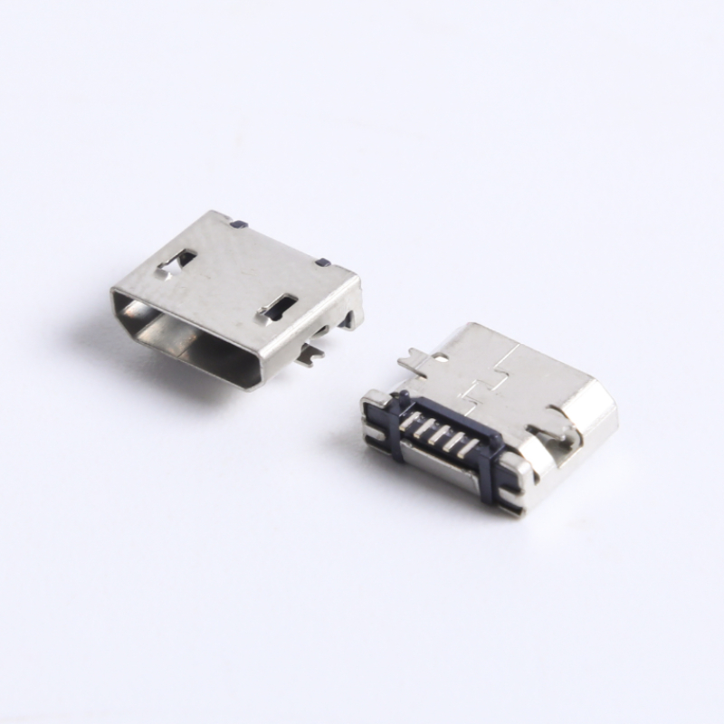 USB连接器Micro USB 全贴 有柱 直边 - YDTEK连接器