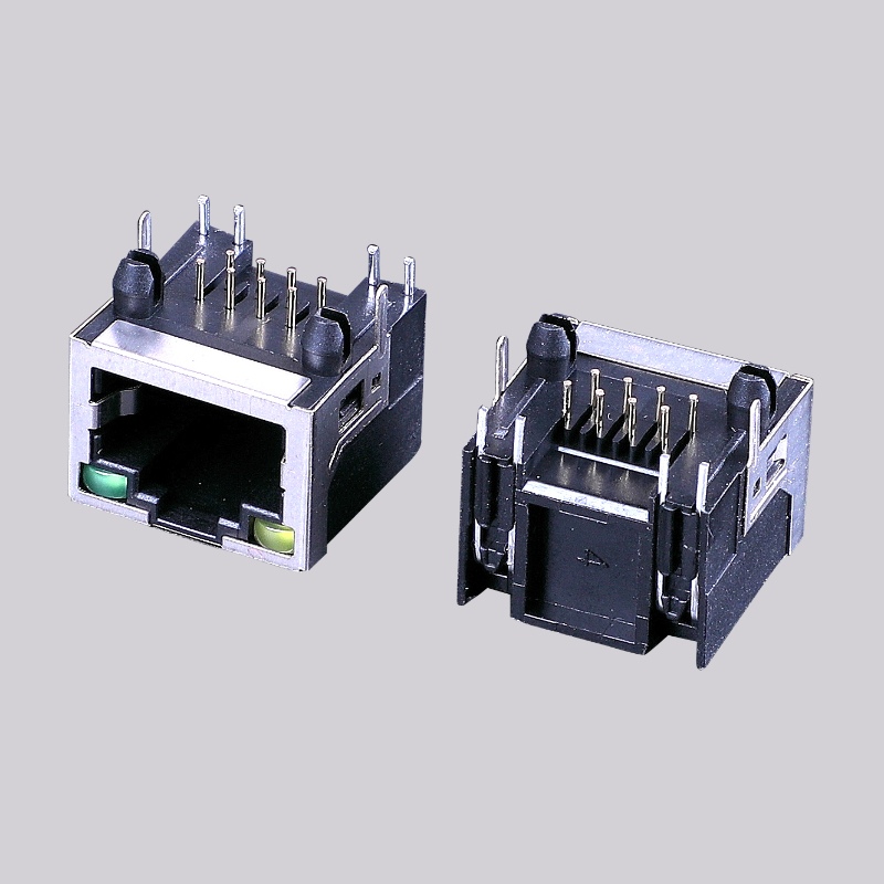 网络接口RCH-56-31（带灯半包） - YDTEK连接器