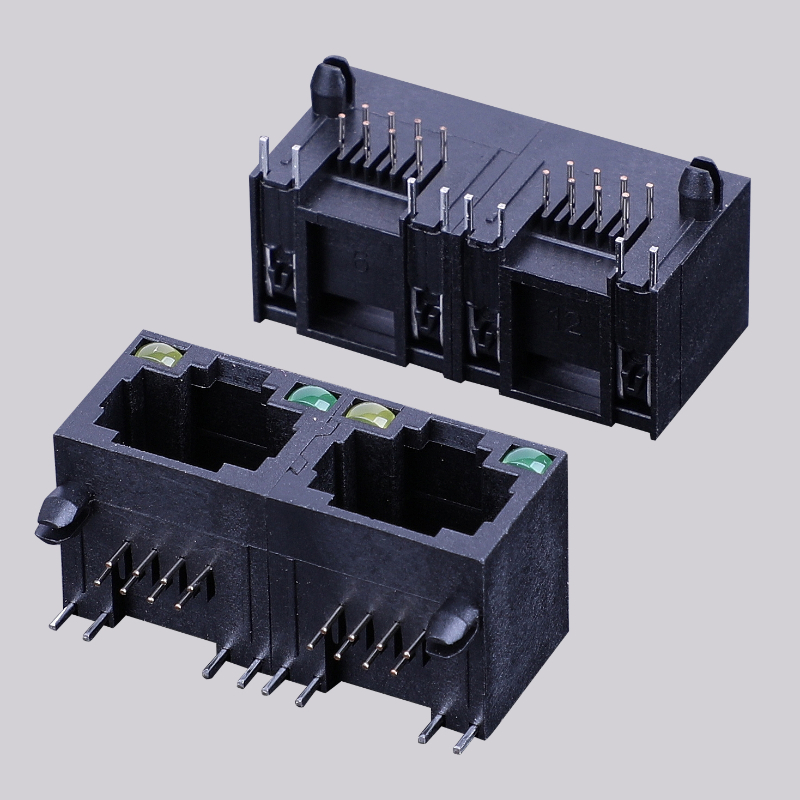 网络接口RCH-56-31-12（带灯全塑）-1 - YDTEK连接器