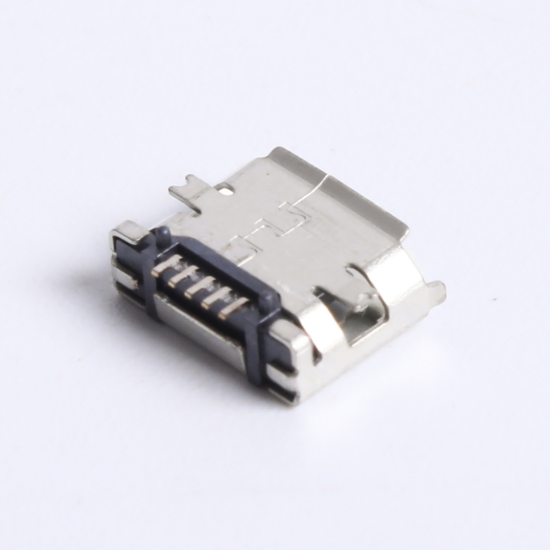 USB连接器Micro USB 全贴 有柱 卷边 - YDTEK连接器